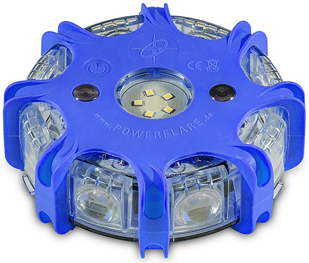 Beleuchtung und Sicherung mit Powerflare