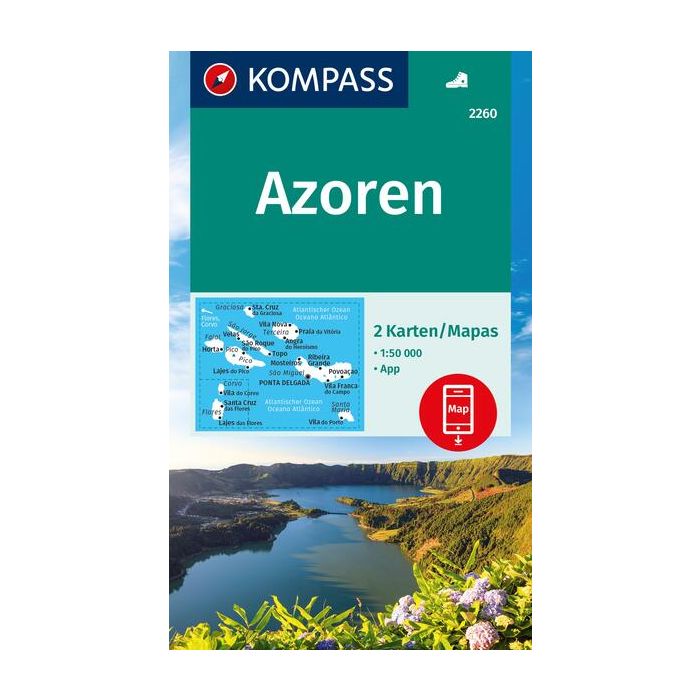 Wanderkartenset Azoren | Kompass 2260 | hajk.ch