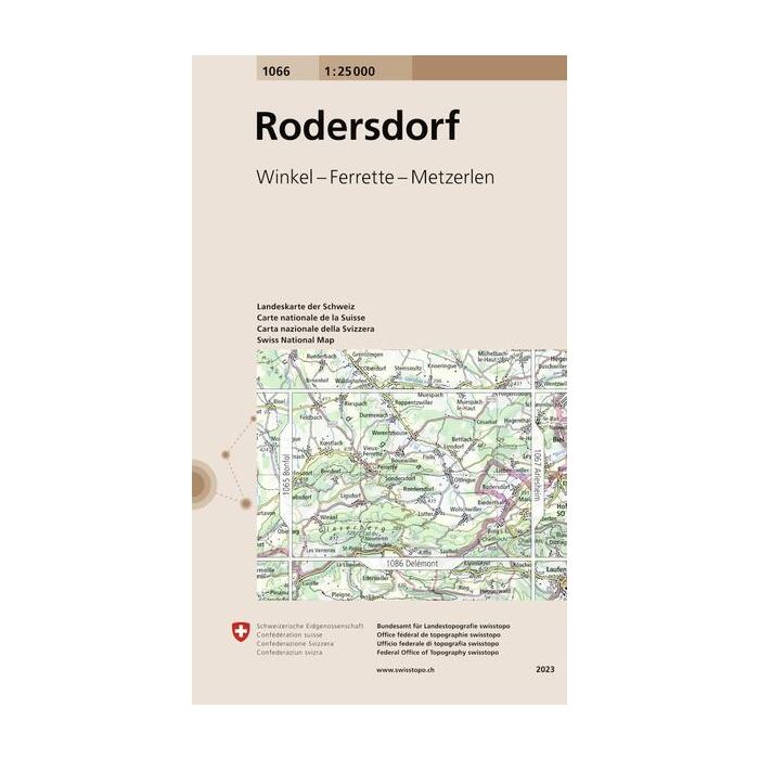 1066 Rodersdorf | Swisstopo 1:25 000 | hajk travelbooks