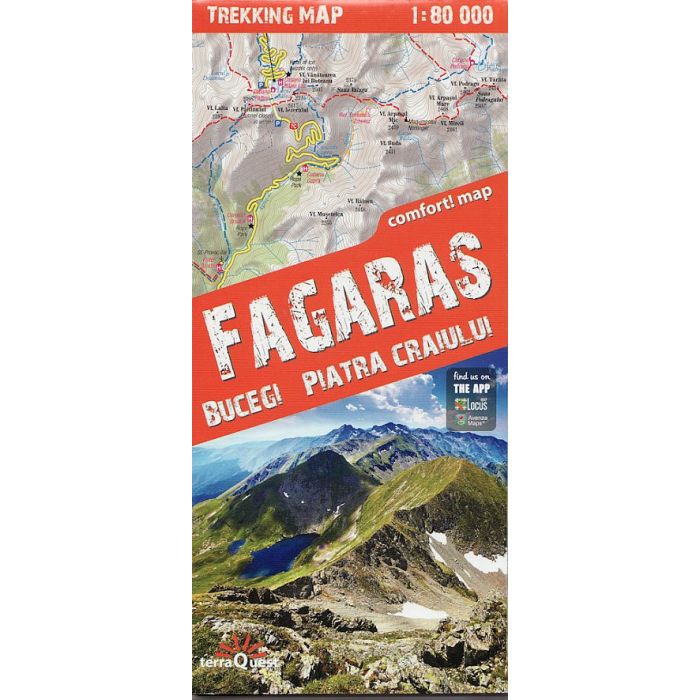 Wanderkarte Fagaras Trekking Map 1:80 000 / Terraquest