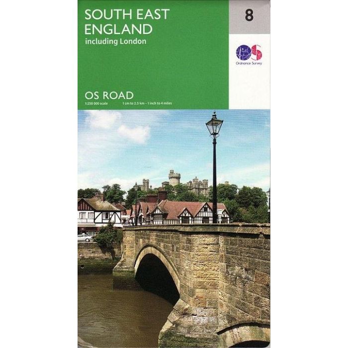 Strassenkarte South East England 1:250 000 / OS Road Map 8