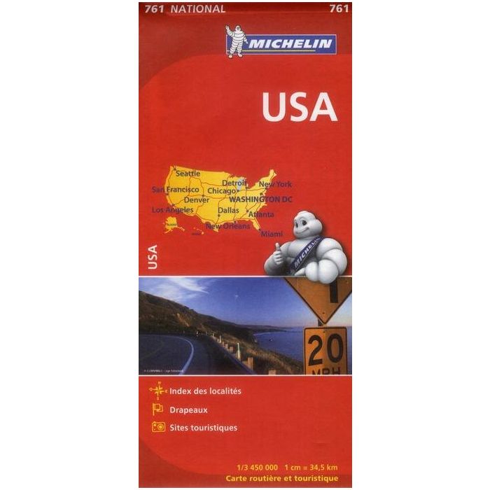 Michelin 761 USA | Strassenkarten bei hajk.ch