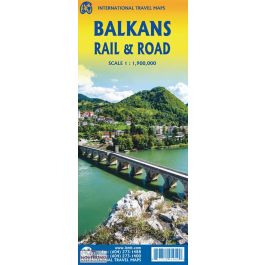 Strassenkarte Balkans Rail & Road Map 1:900 000 / ITMB