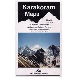 Karakoram Maps 3 K2, Baltoro, Gasherbrum 1:200 000 / Leomann